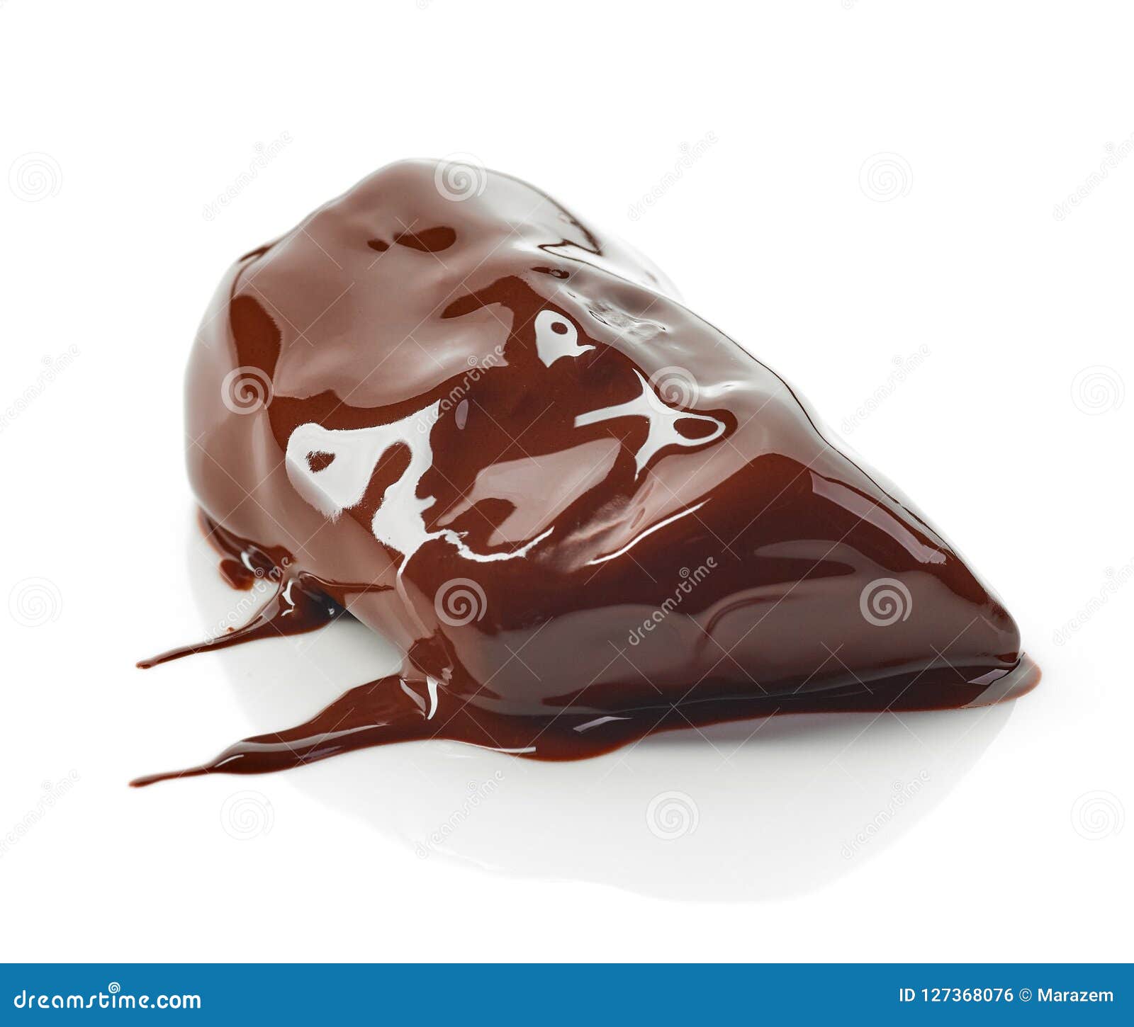 Piece of chocolate stock photo. Image of close, single - 127368076