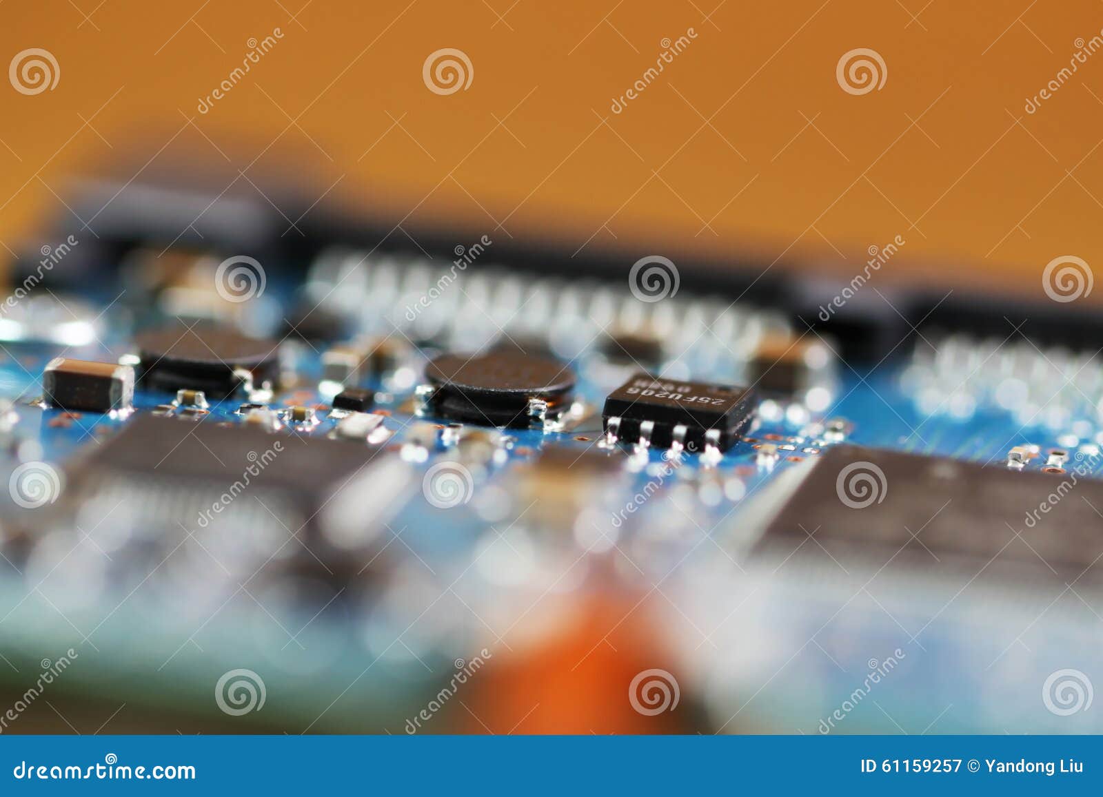 A piece of circuit board stock image. Image of board - 61159257