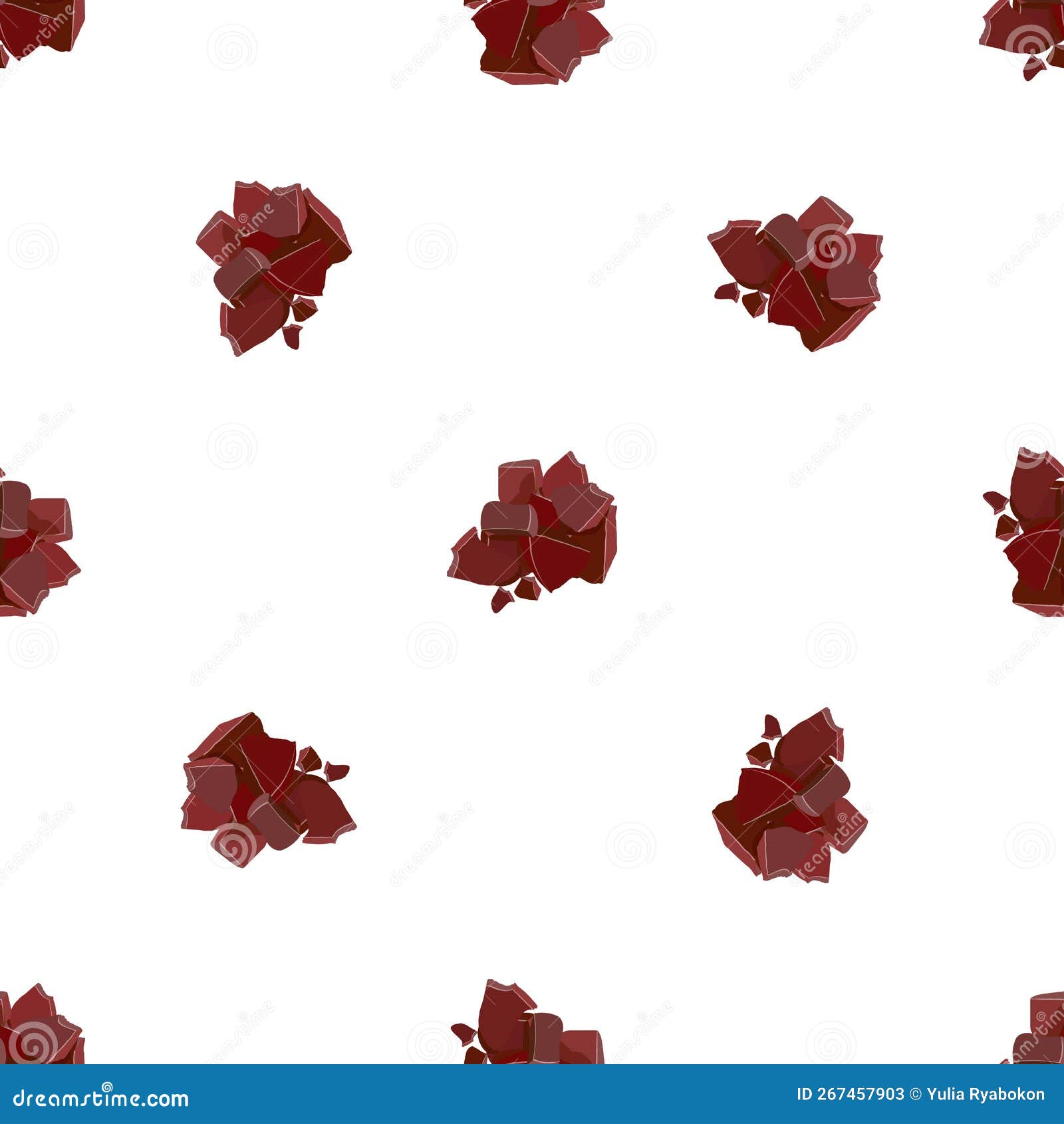 Piece Cocoa Pattern Seamless Vector Stock Vector - Illustration of ...