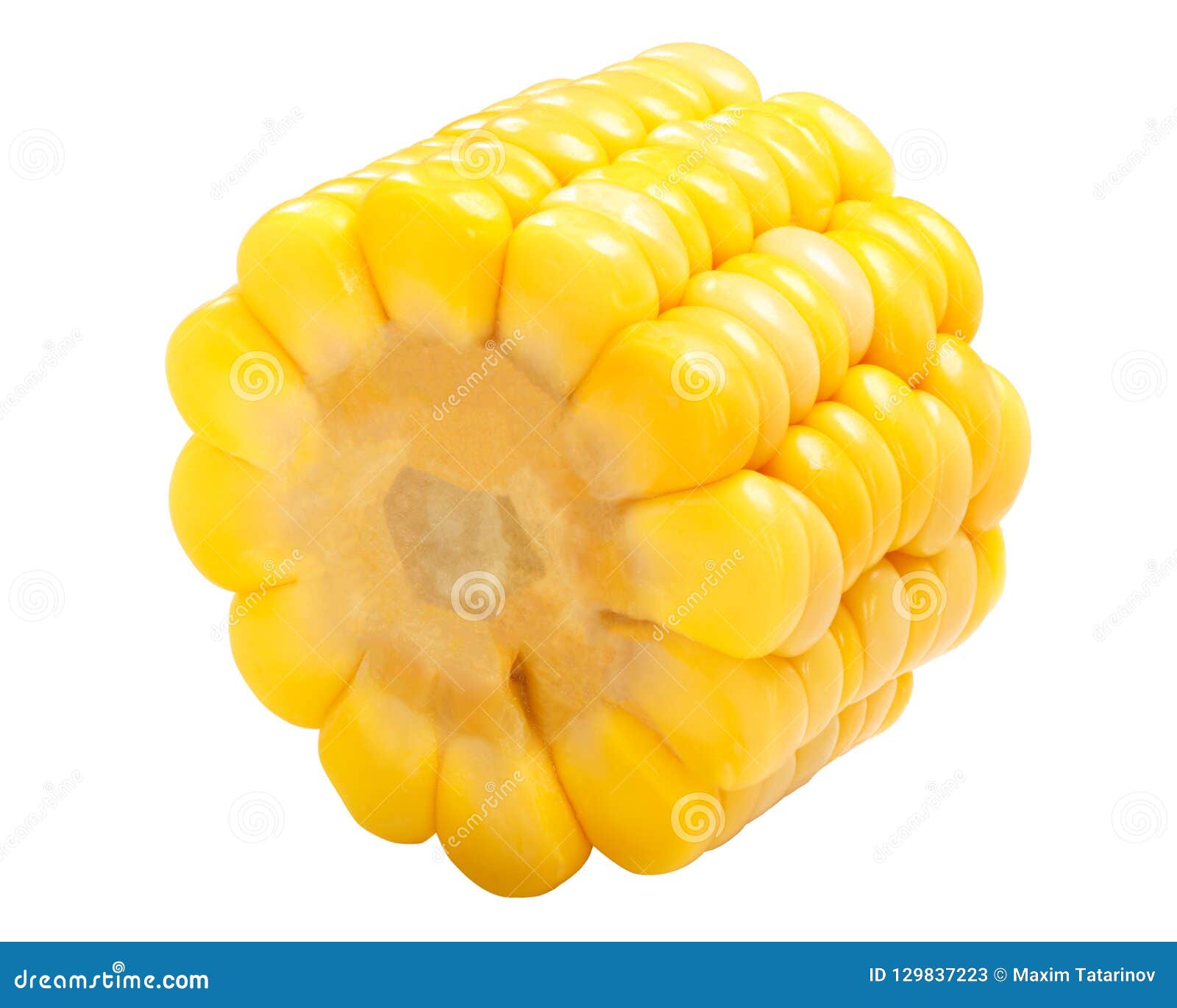 Piece of corn cob, paths stock image. Image of grain - 129837223