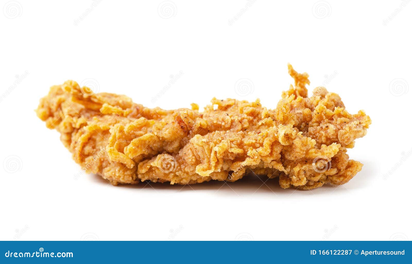 Piece of Crispy Breaded Fried Chicken, Nuggets Isolated Stock Image ...