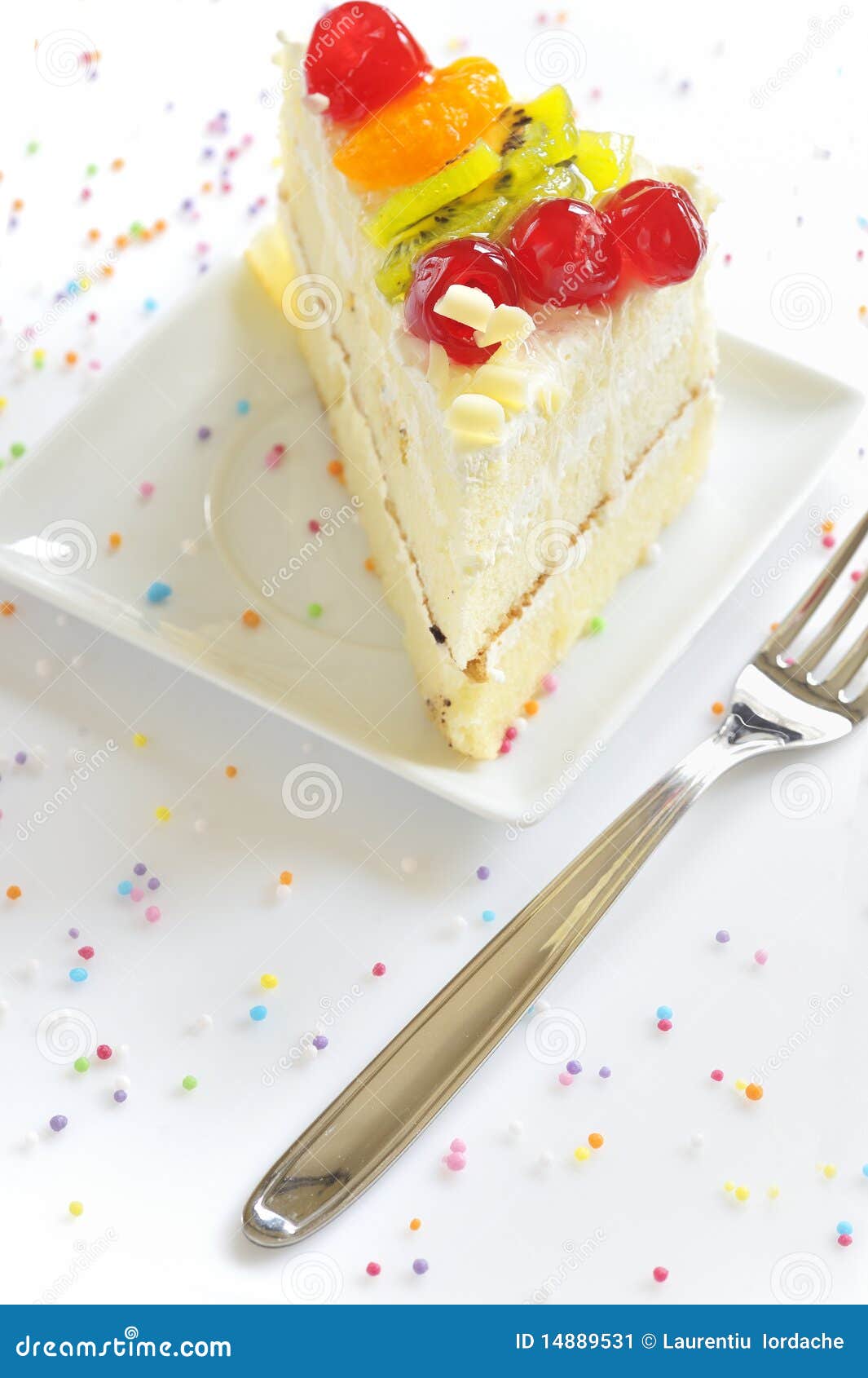 Piece of delicious cake stock image. Image of delight - 14889531