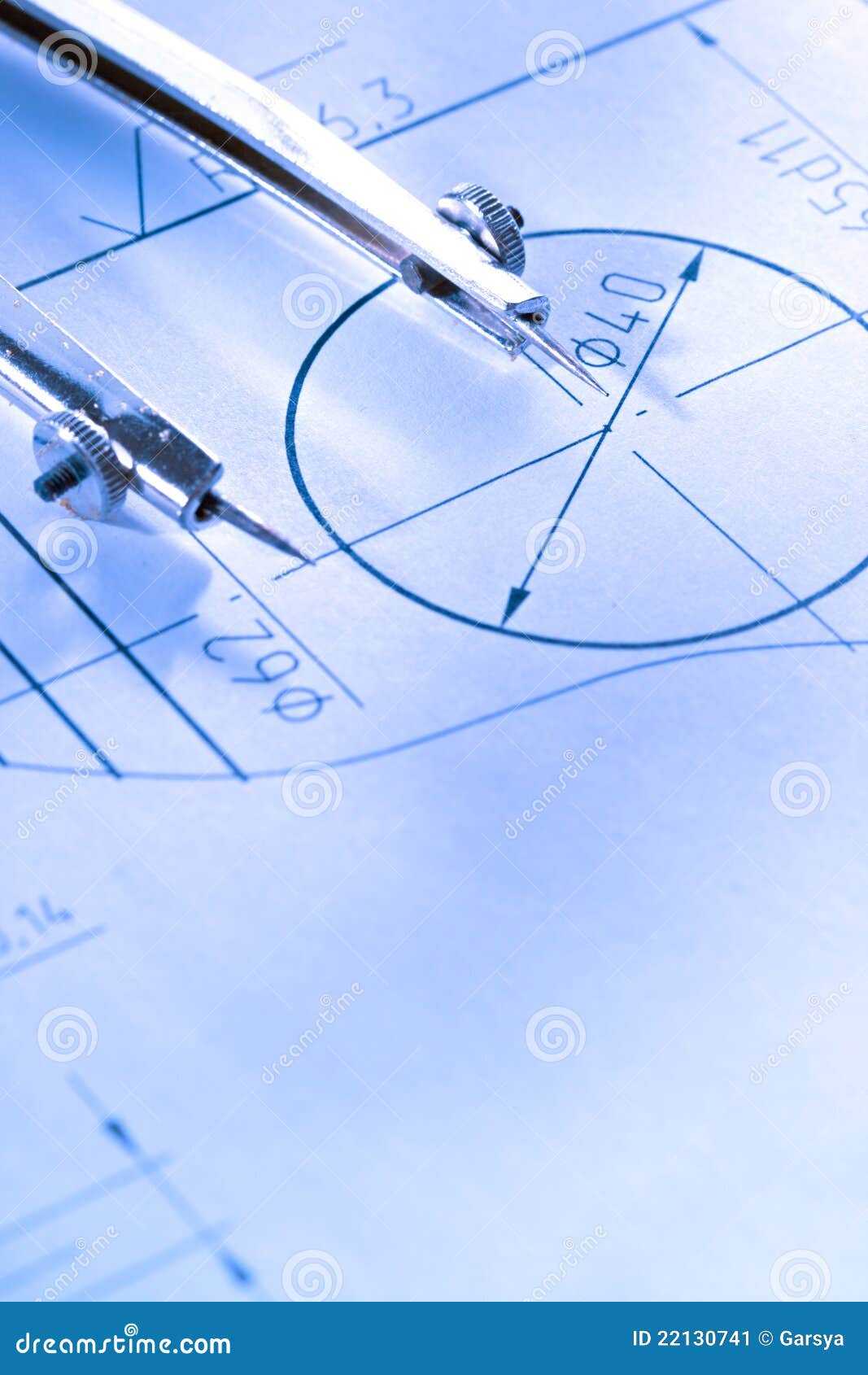 A piece of draft stock image. Image of delineation, graphic - 22130741