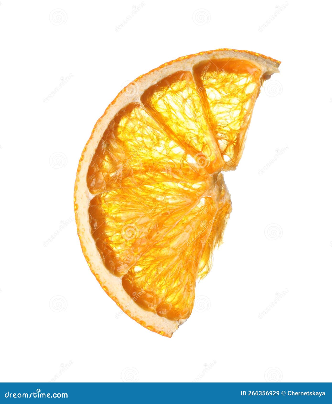 Piece of Dry Orange Slice Isolated on White Stock Image - Image of ...
