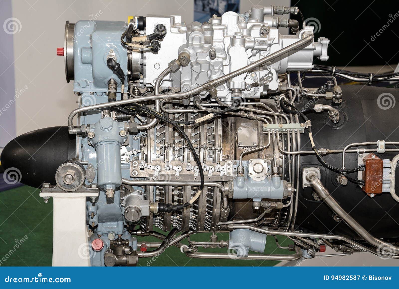 Piece of Equipment of the Aircraft Engine Stock Image - Image of ...