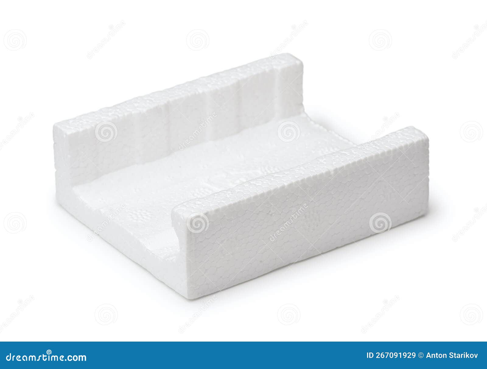 Piece of Expanded Polystyrene Foam Profile Stock Image - Image of ...