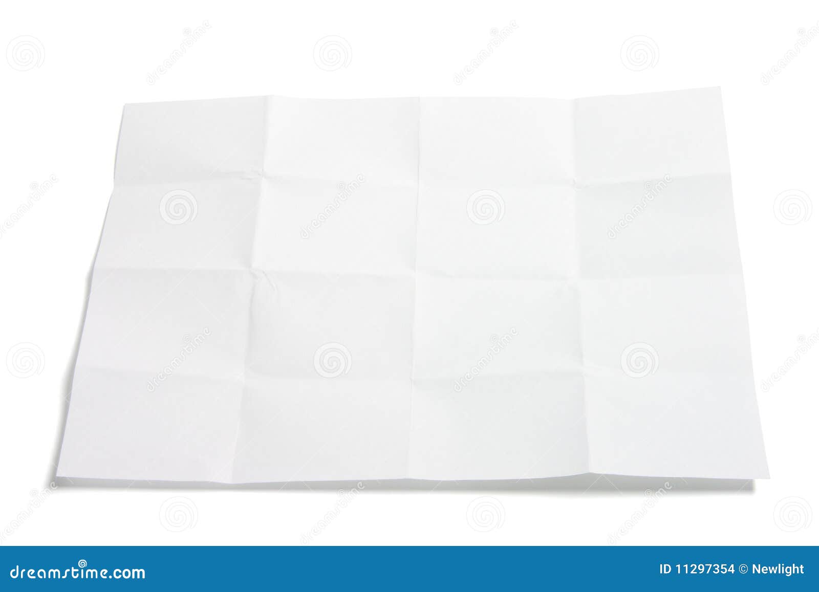 Piece Of Folded Paper Stock Images - Image: 11297354