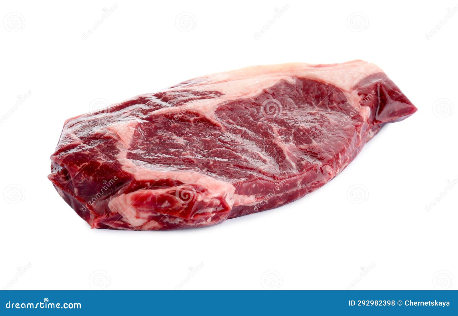 Piece of Fresh Beef Meat Isolated on White Stock Photo - Image of fresh ...