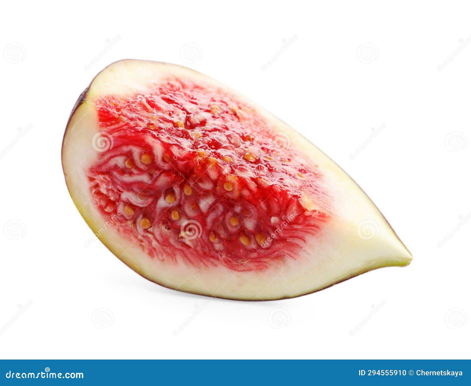 Piece of Fresh Fig Isolated on White Stock Photo - Image of agriculture ...