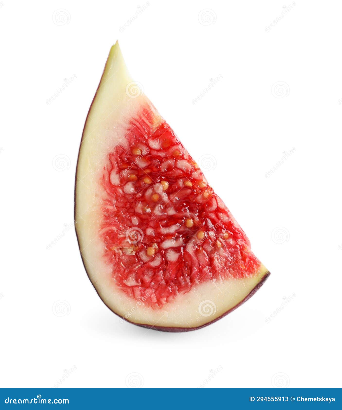 Piece of Fresh Fig Isolated on White Stock Image - Image of exotic ...