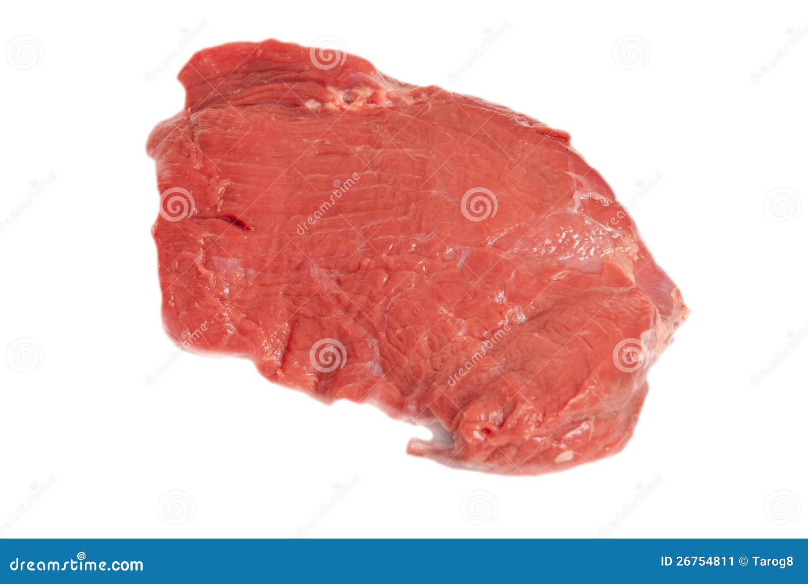 Piece of Fresh Meat Isolated on a White Stock Image - Image of dinner ...