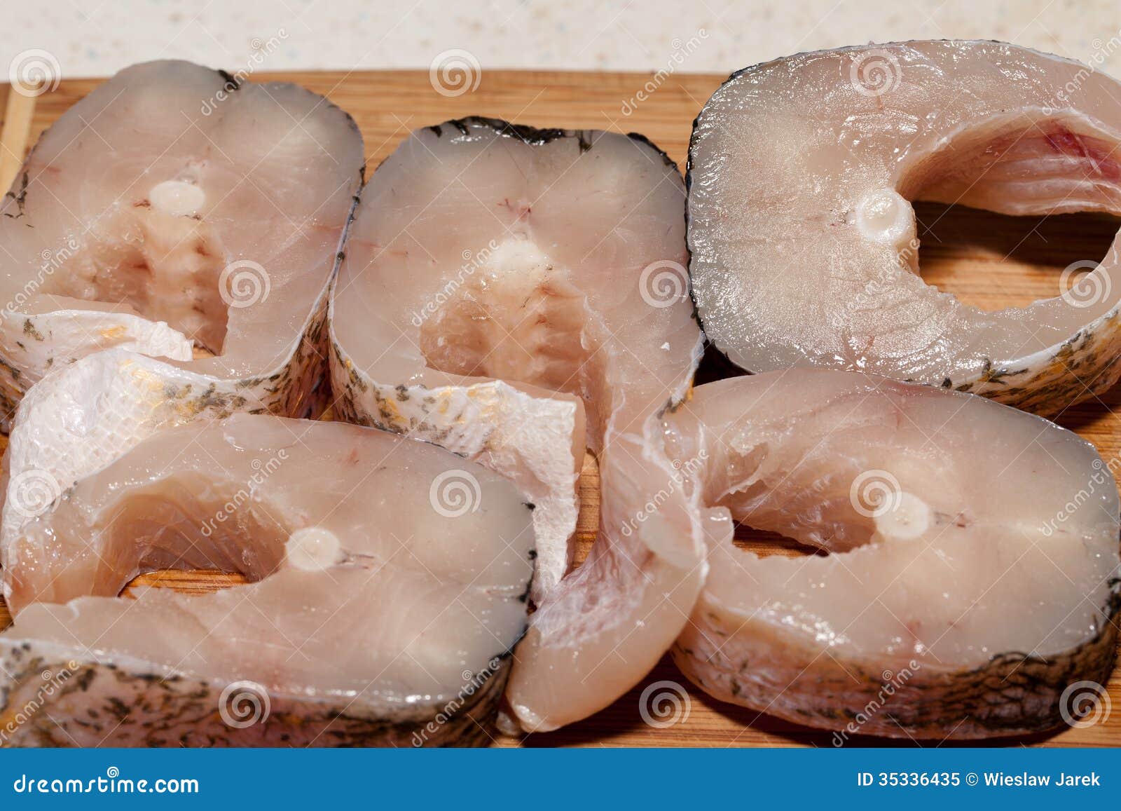 Piece of fresh raw fish. stock image. Image of cooking - 35336435