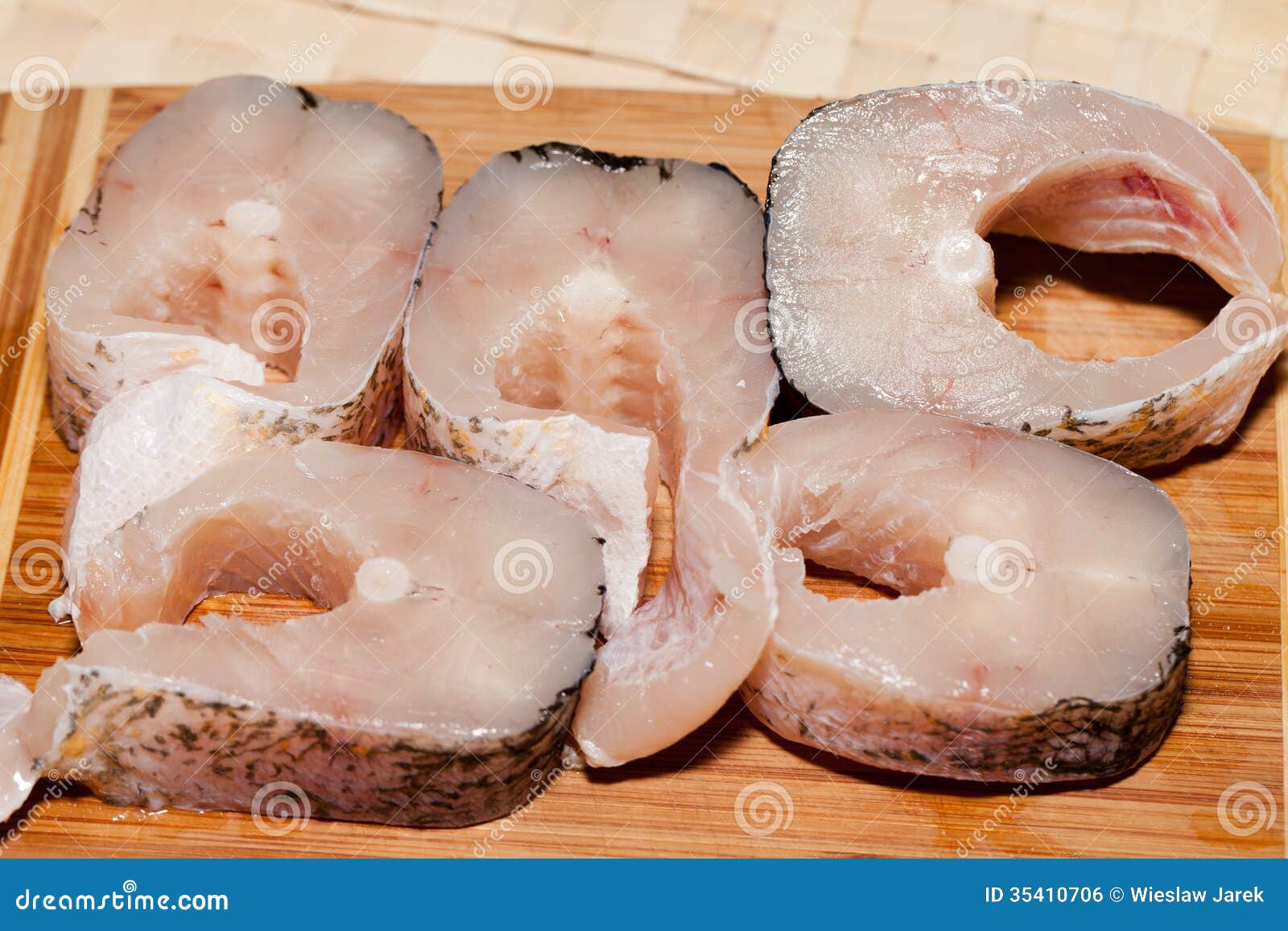 Piece of fresh raw fish. stock photo. Image of cold, mackerel - 35410706
