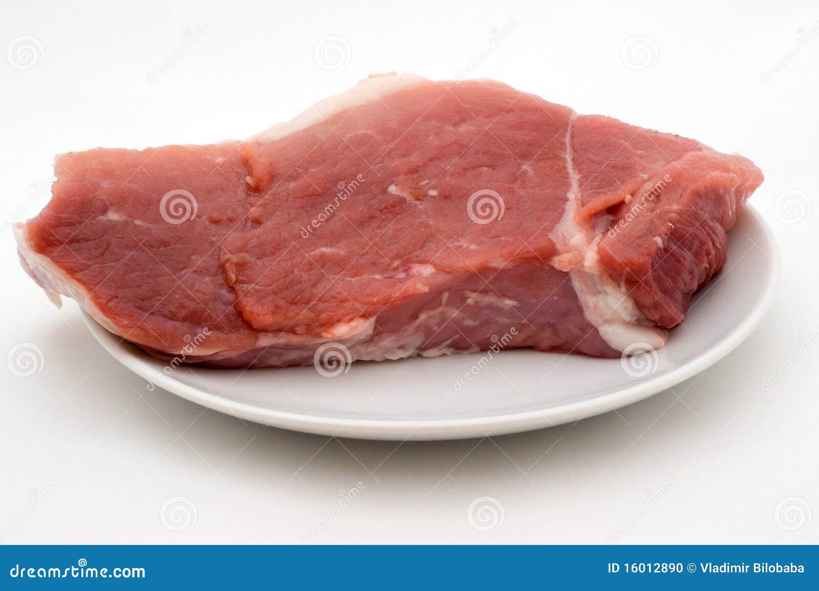 A piece of fresh raw meat stock photo. Image of white - 16012890