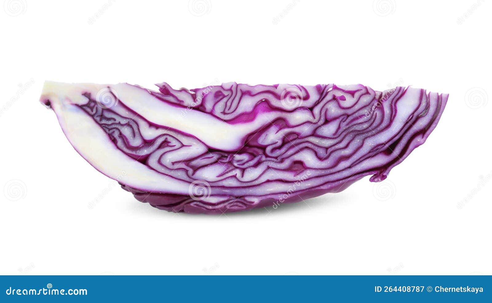 Piece of Fresh Red Cabbage on White Background Stock Image - Image of ...