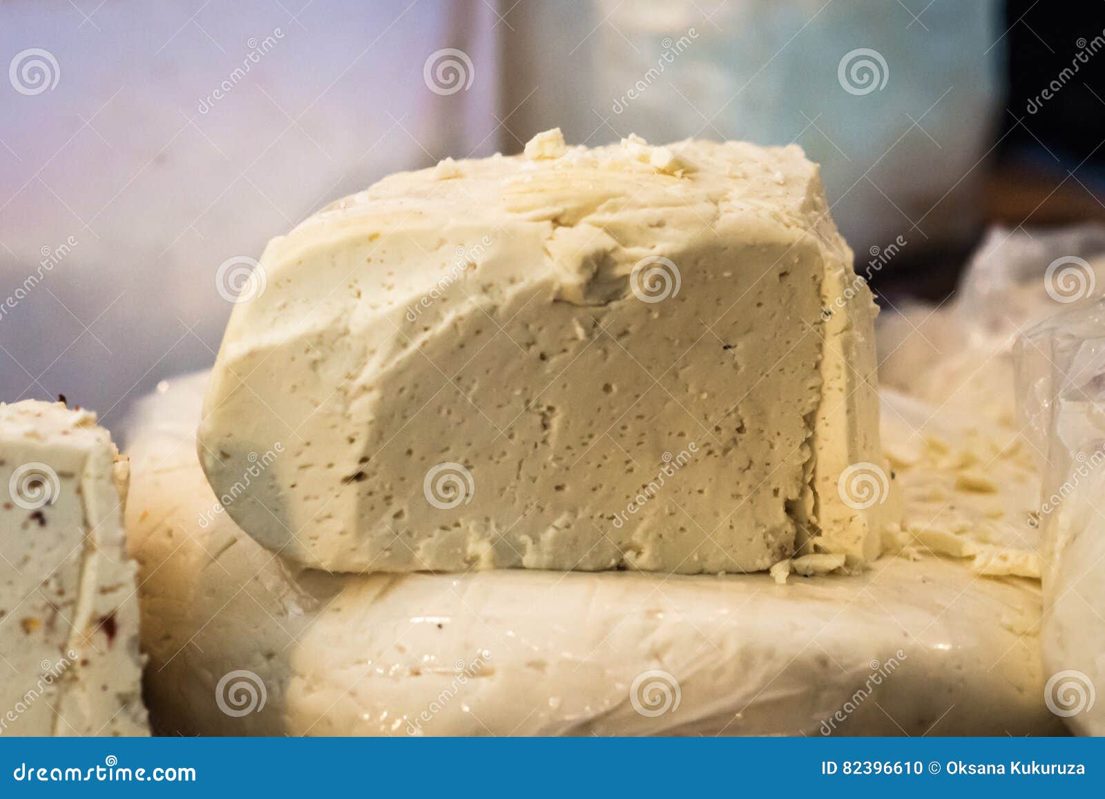 Piece of Fresh White Cheese Stock Photo - Image of calcium, breakfast ...