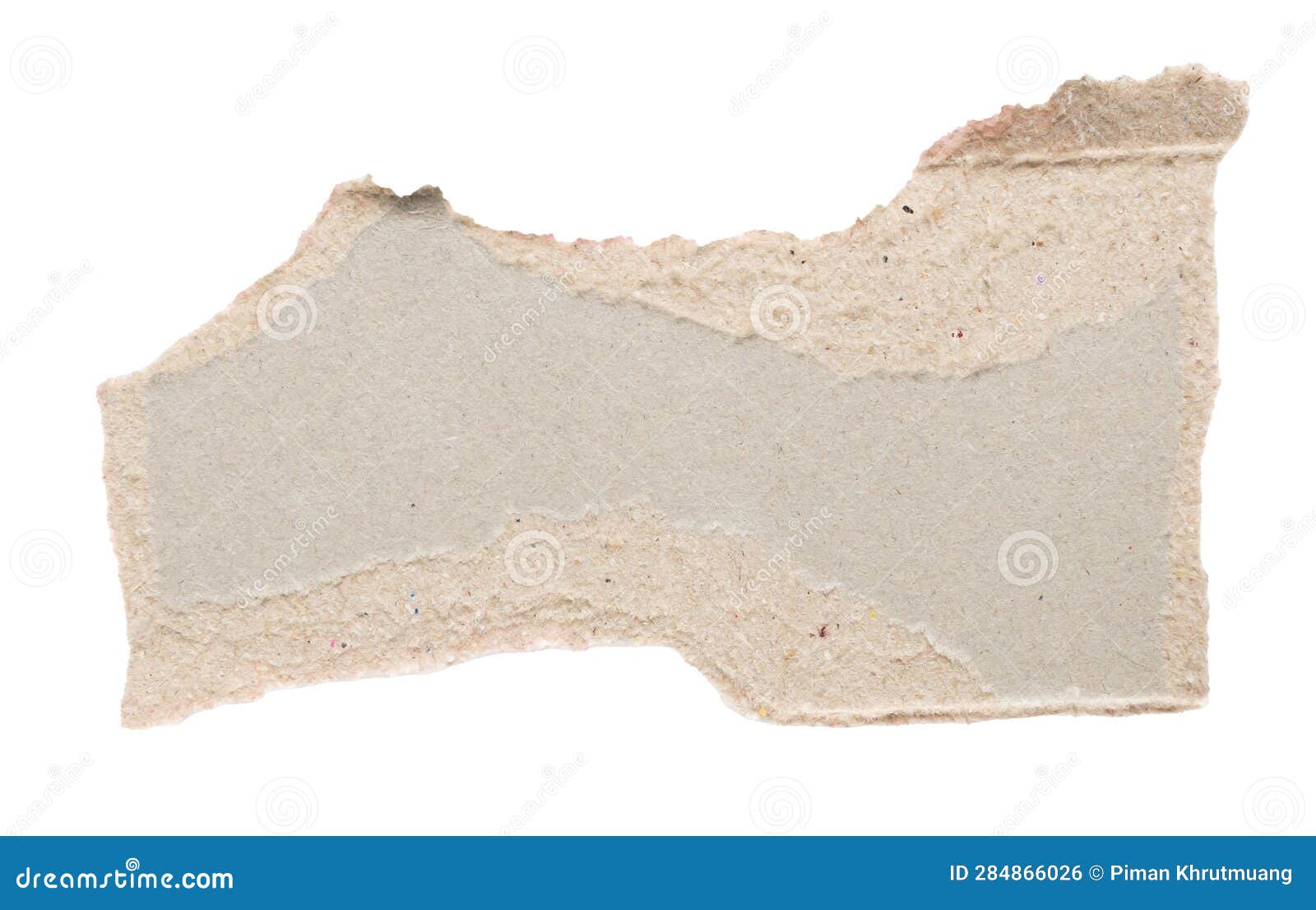 Piece of Gray Paper Tear Isolated on White Background Stock Photo ...