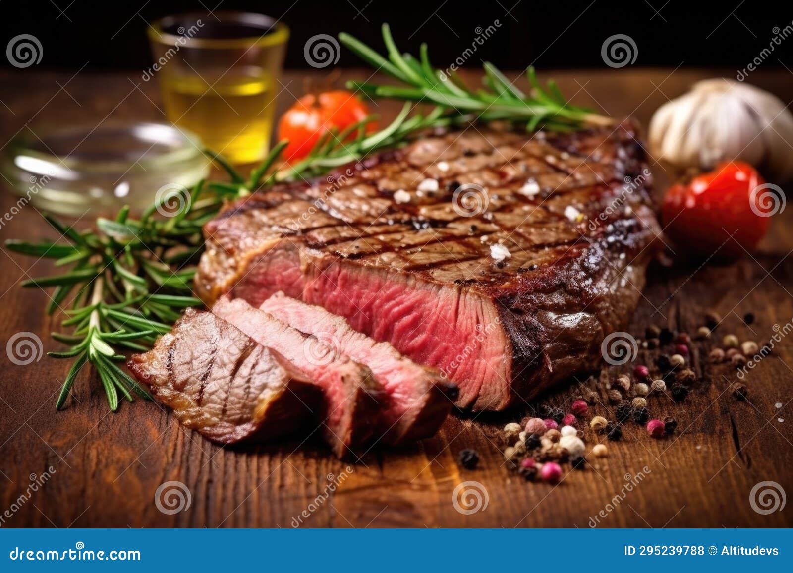 A Piece of Grilled Ribeye Steak with Juicy Texture Stock Photo - Image ...
