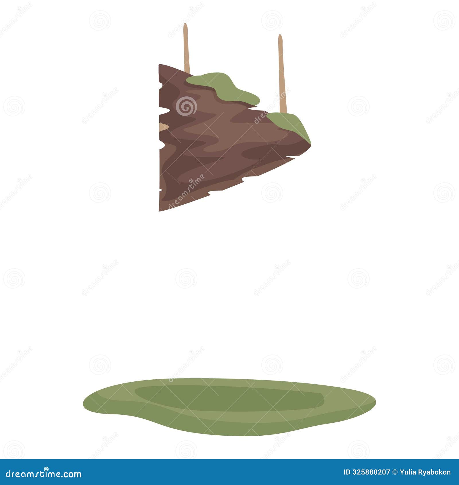 Ground Sinkhole Icon Vector Illustration | CartoonDealer.com #297319268