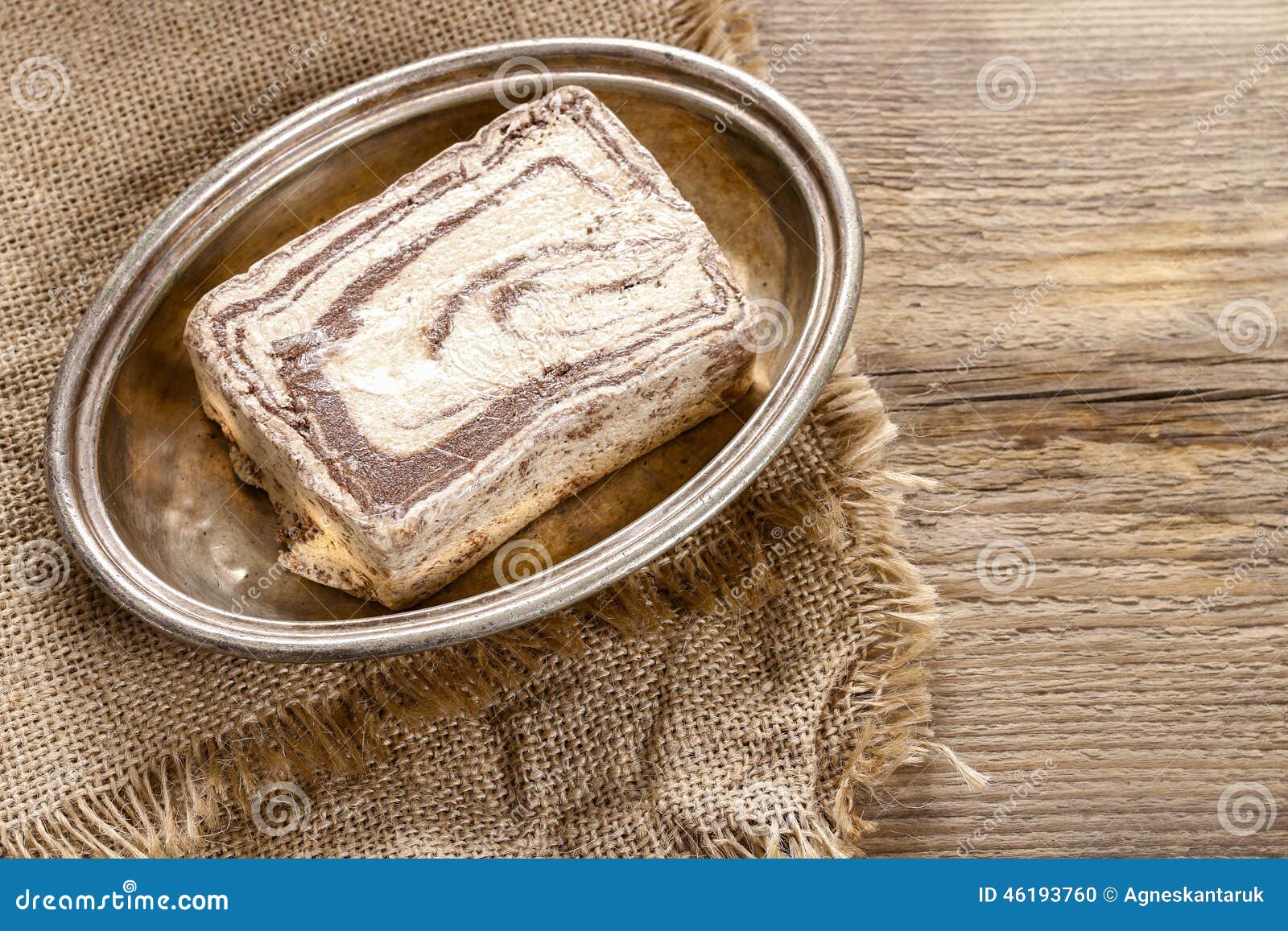 Piece of halvah stock photo. Image of coffee, brown, cuisine - 46193760