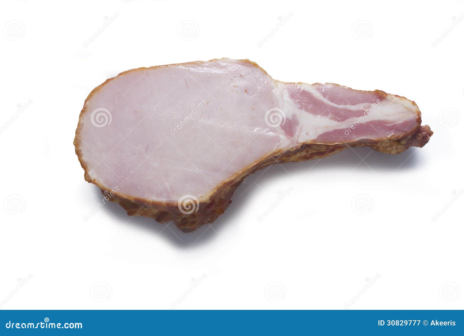 A piece of ham stock image. Image of smoked, diet, shoulder - 30829777