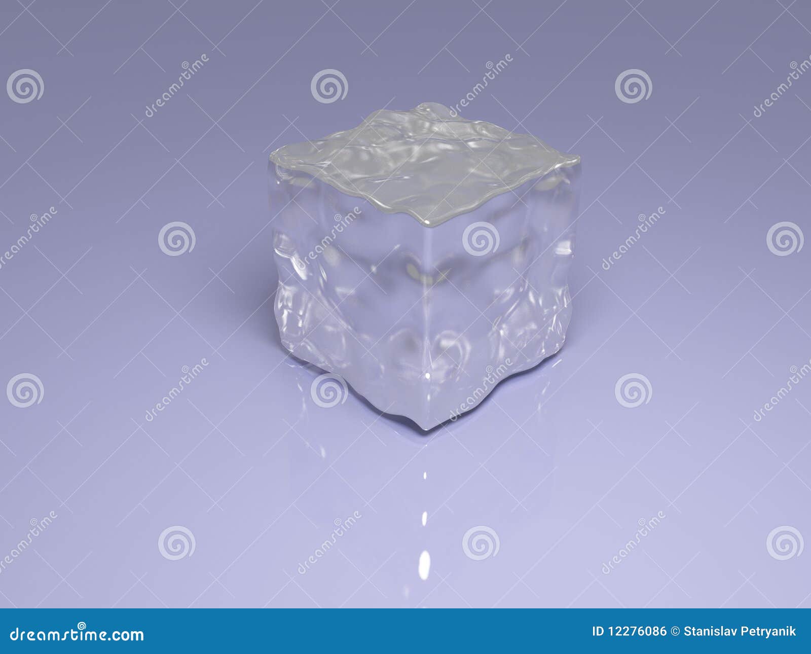 Piece of ice stock illustration. Illustration of clear - 12276086