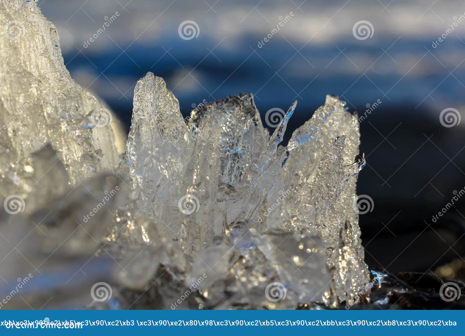 A Piece of Ice in the Macro Stock Photo - Image of play, winter: 86603222