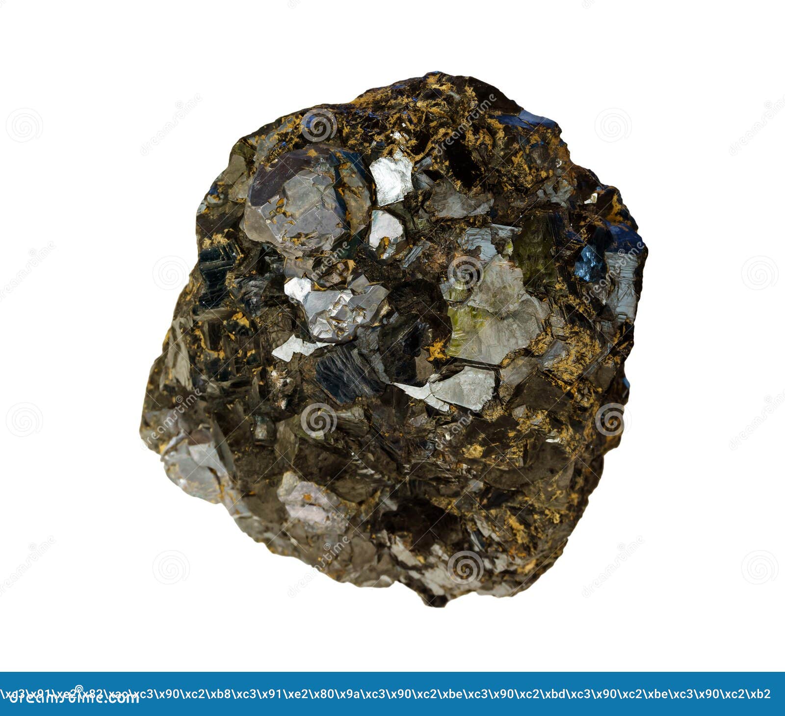 Piece of Iron Ore Isolated on White Background Stock Photo - Image of ...