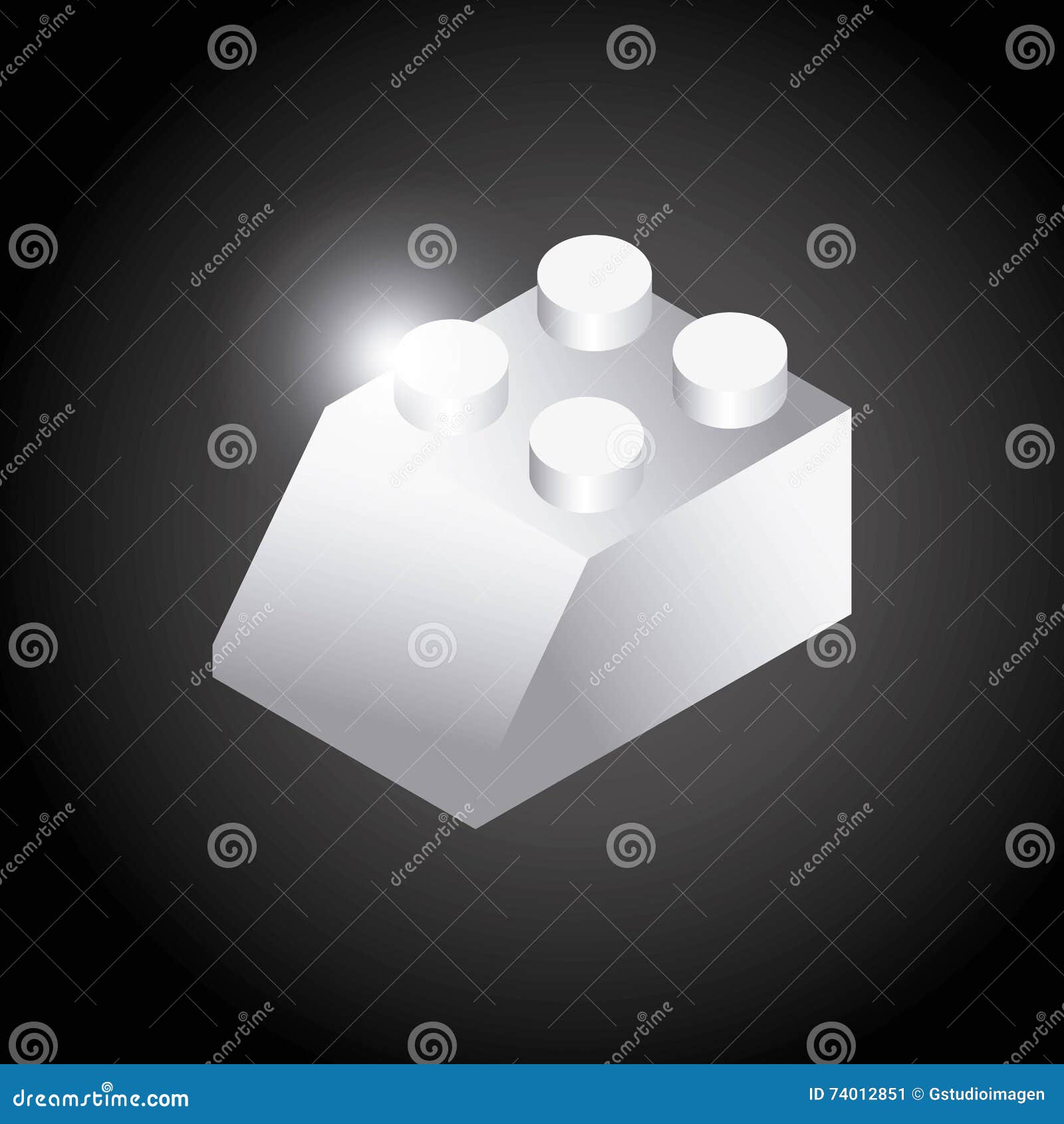 Piece of Lego Icon. Game Design. Vector Graphic Stock Illustration ...