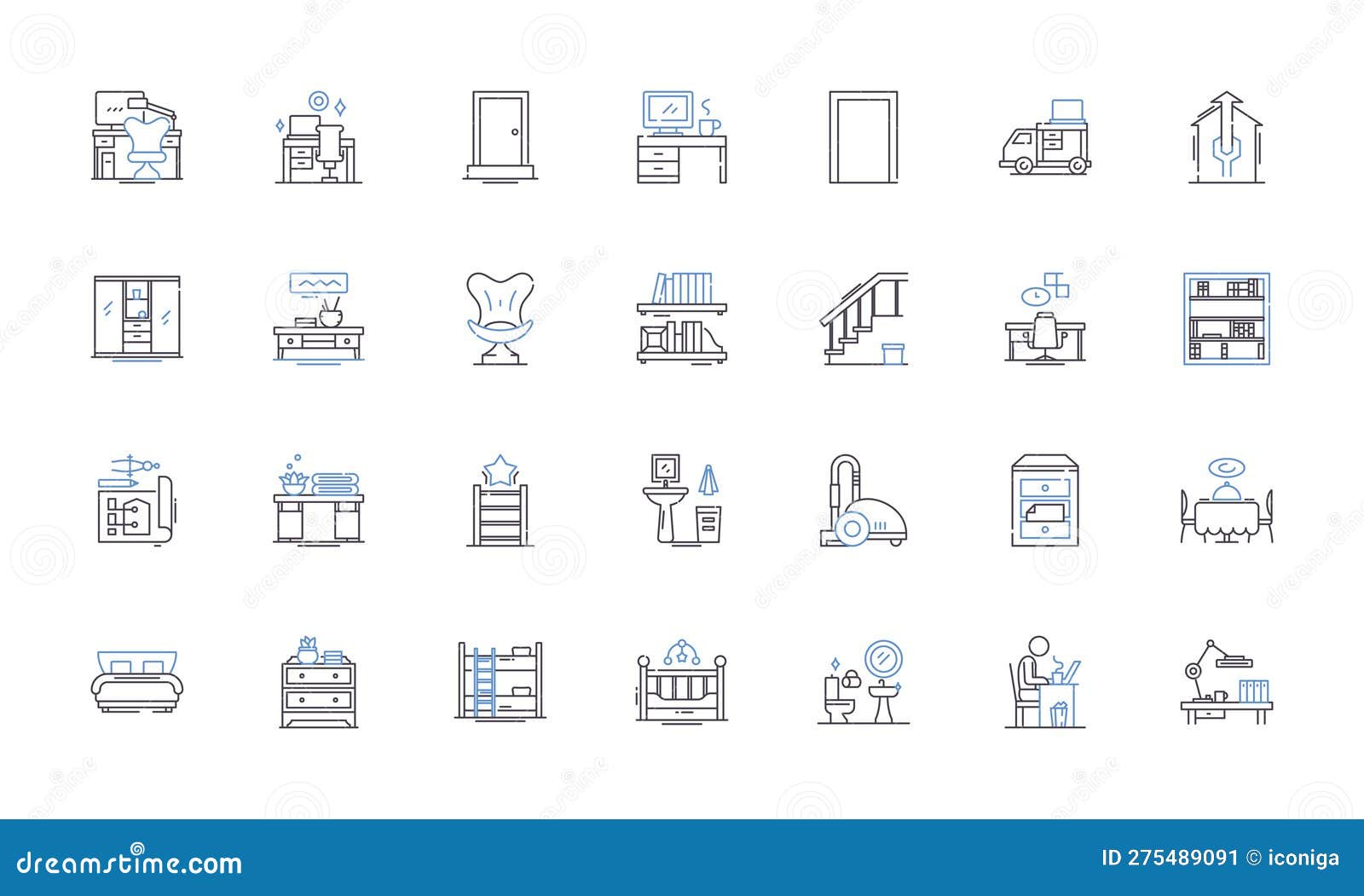 Piece Line Icons Collection. Fragment, Unit, Portion, Section, Element ...