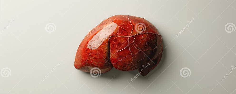 A Piece of Liver is Attached To a Wall Stock Image - Image of display ...