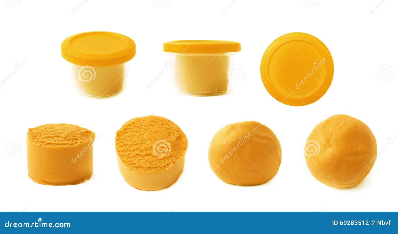 Piece of a Modelling Clay Isolated Stock Photo - Image of creativity ...