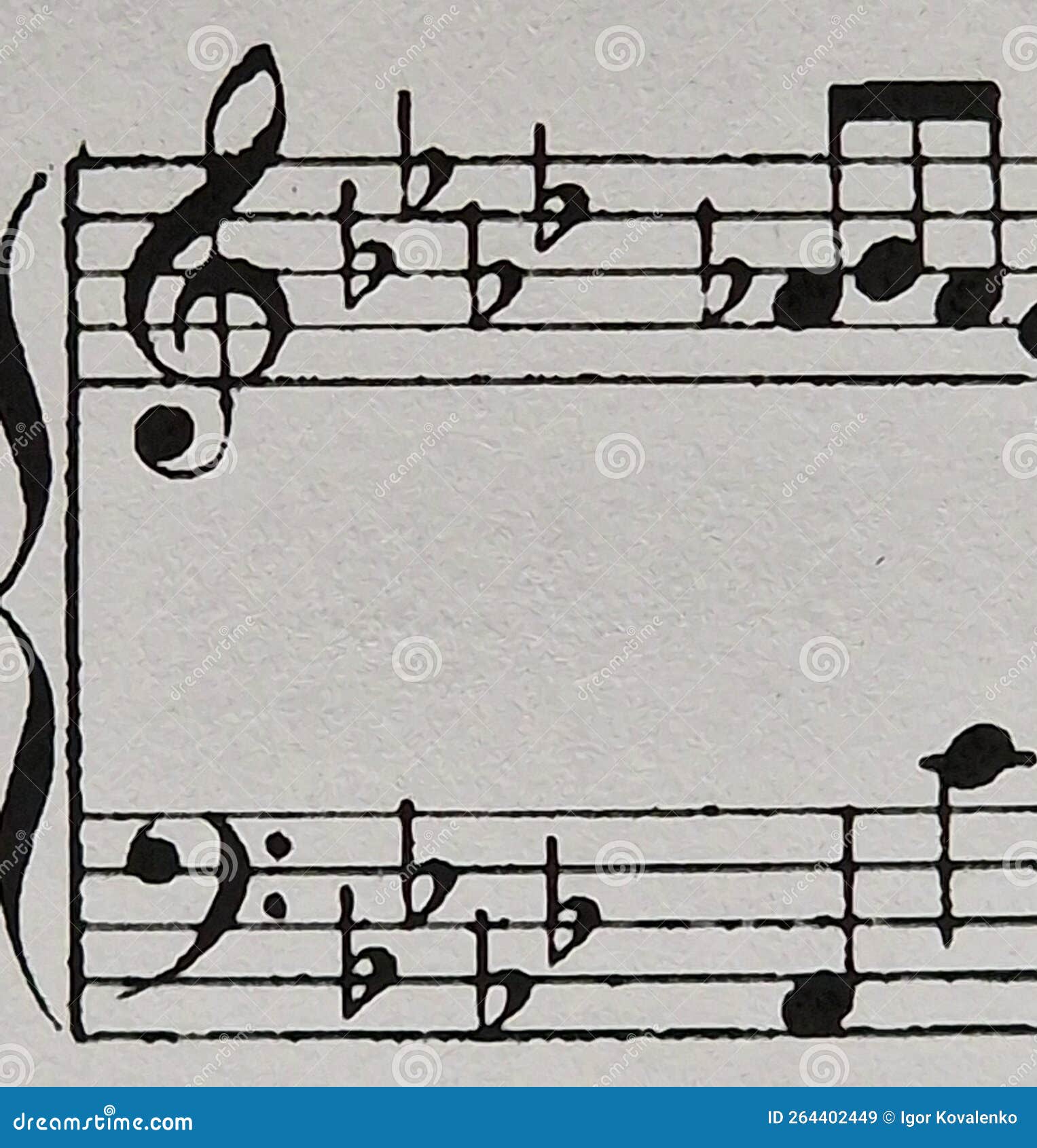 Piece of Music for Playing the Piano, Classical Music Stock Image ...