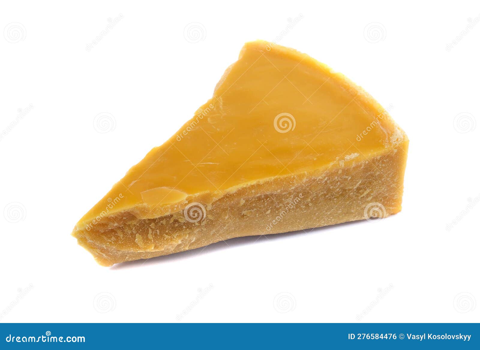 A Piece of Natural Beeswax on a White Background. Stock Photo - Image ...