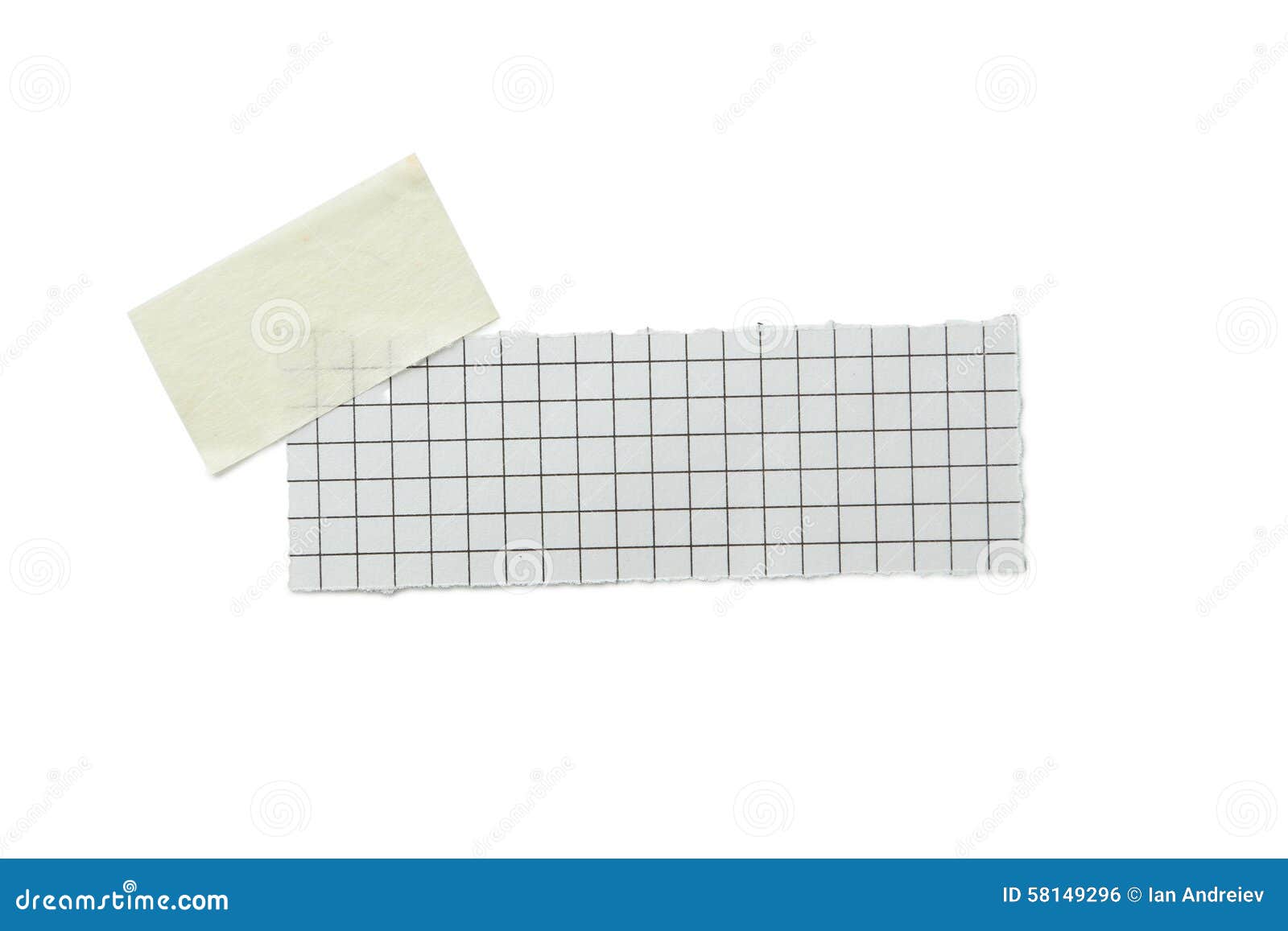 Piece of note paper stock photo. Image of adhesive, paper - 58149296