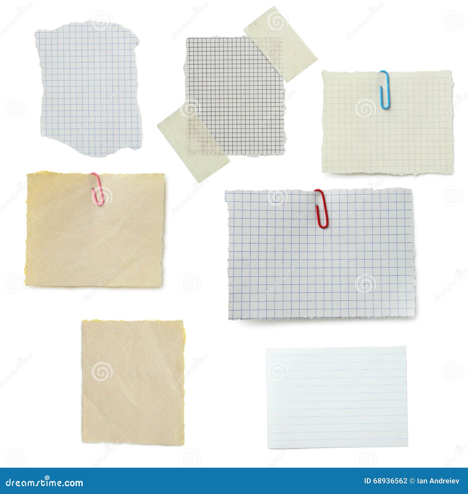 Piece of note paper stock photo. Image of banner, list - 68936562