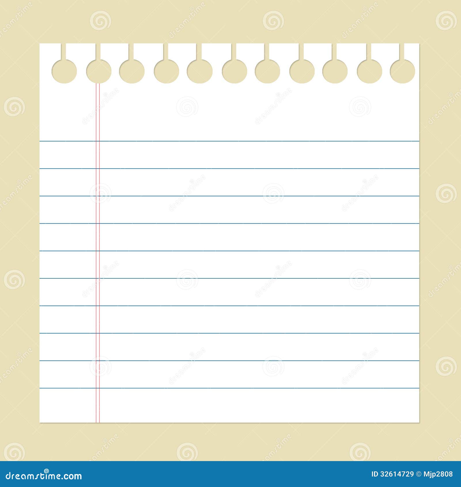 Piece of notepad stock illustration. Illustration of letterhead - 32614729