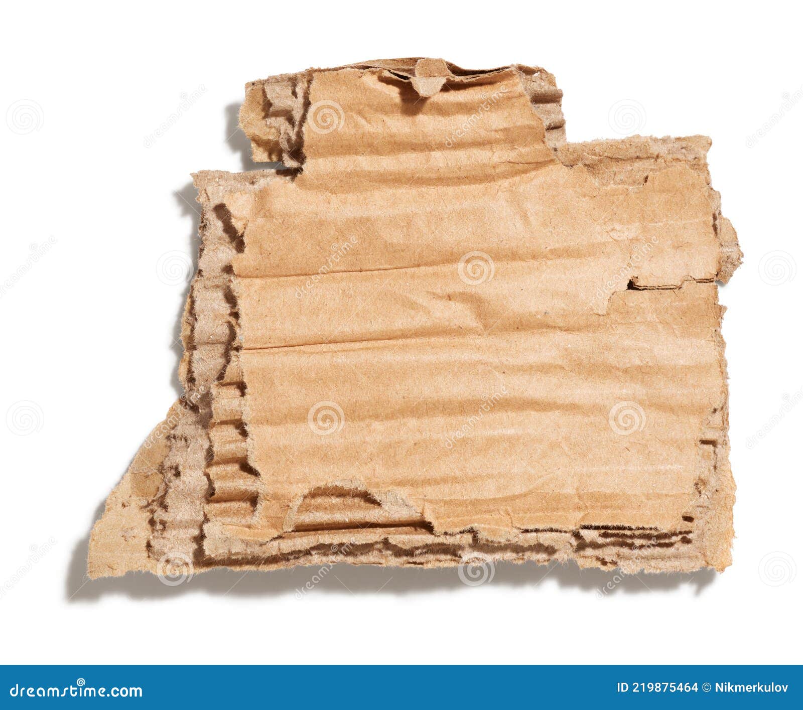 Piece of Old Crumpled Cardboard Stock Photo - Image of backdrop, close ...