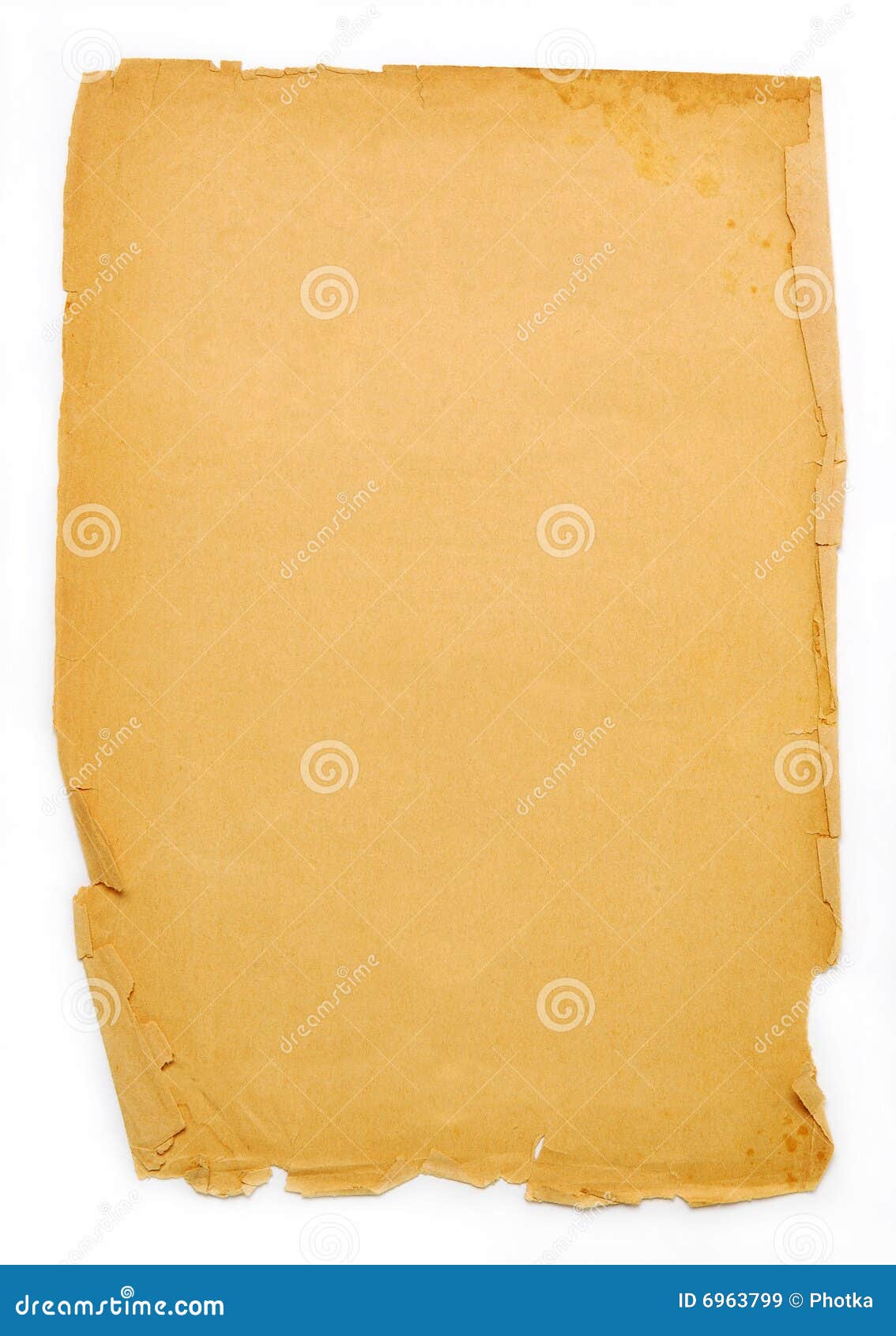 Piece of old paper stock image. Image of blank, ancient - 6963799