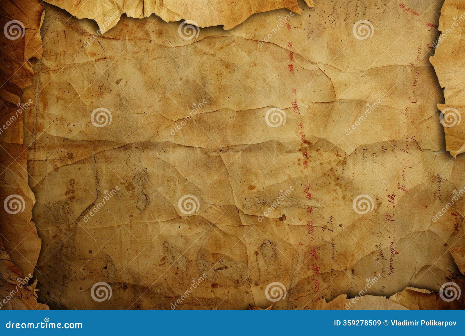 A Piece of Old Paper with Handwritten Notes and Scribbles Stock Image ...