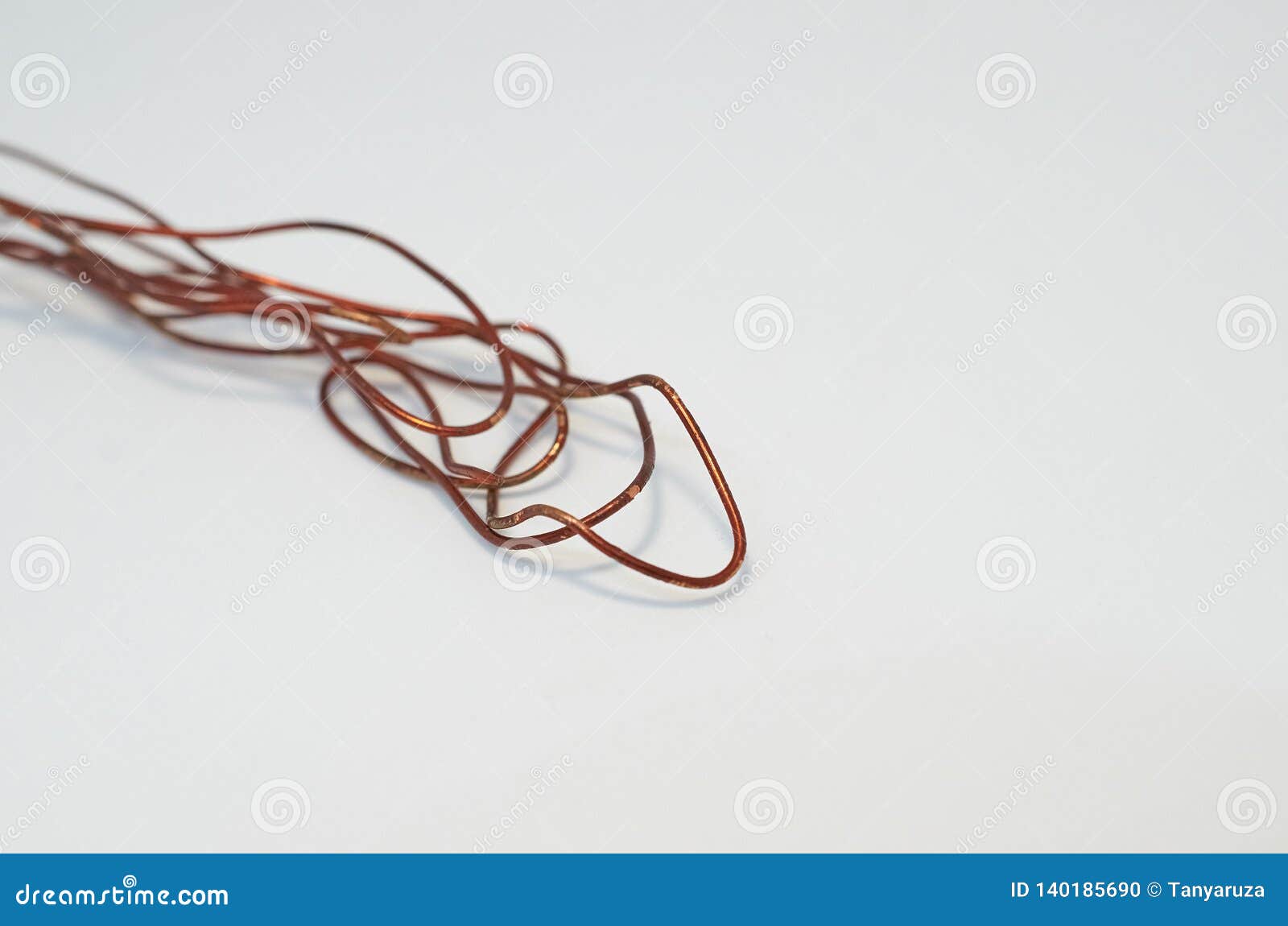 Piece of Old Rusty Twisted Wire Stock Photo - Image of steel, parts ...
