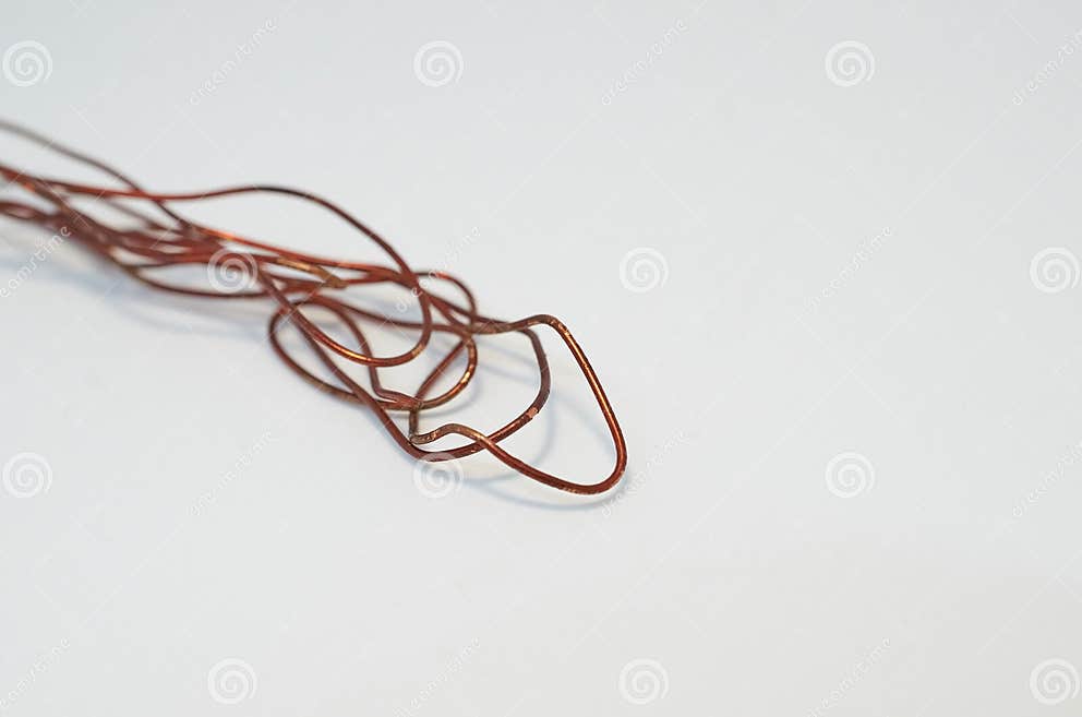 Piece of Old Rusty Twisted Wire Stock Photo - Image of steel, parts ...
