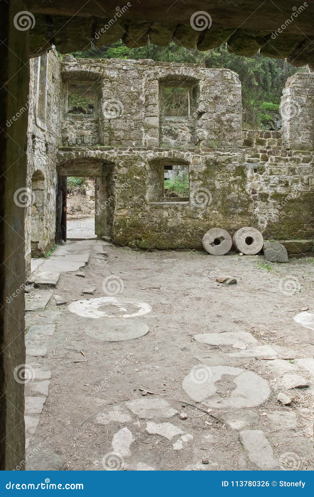 Piece of Old Stone Wall Structure. Stock Photo - Image of brown ...