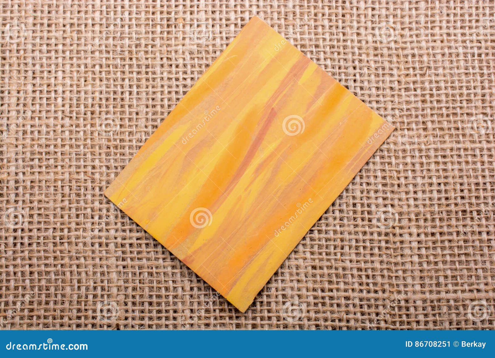 Piece of Painted Note Paper on Canvas Stock Image - Image of notes ...