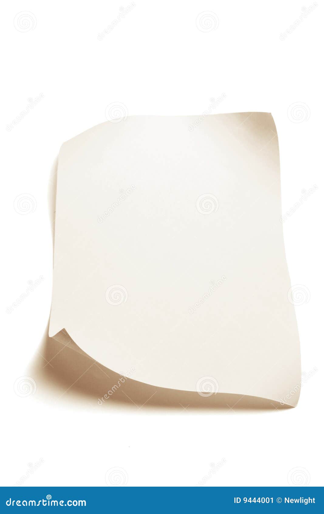 Piece of Paper stock image. Image of text, empty, isolated - 9444001
