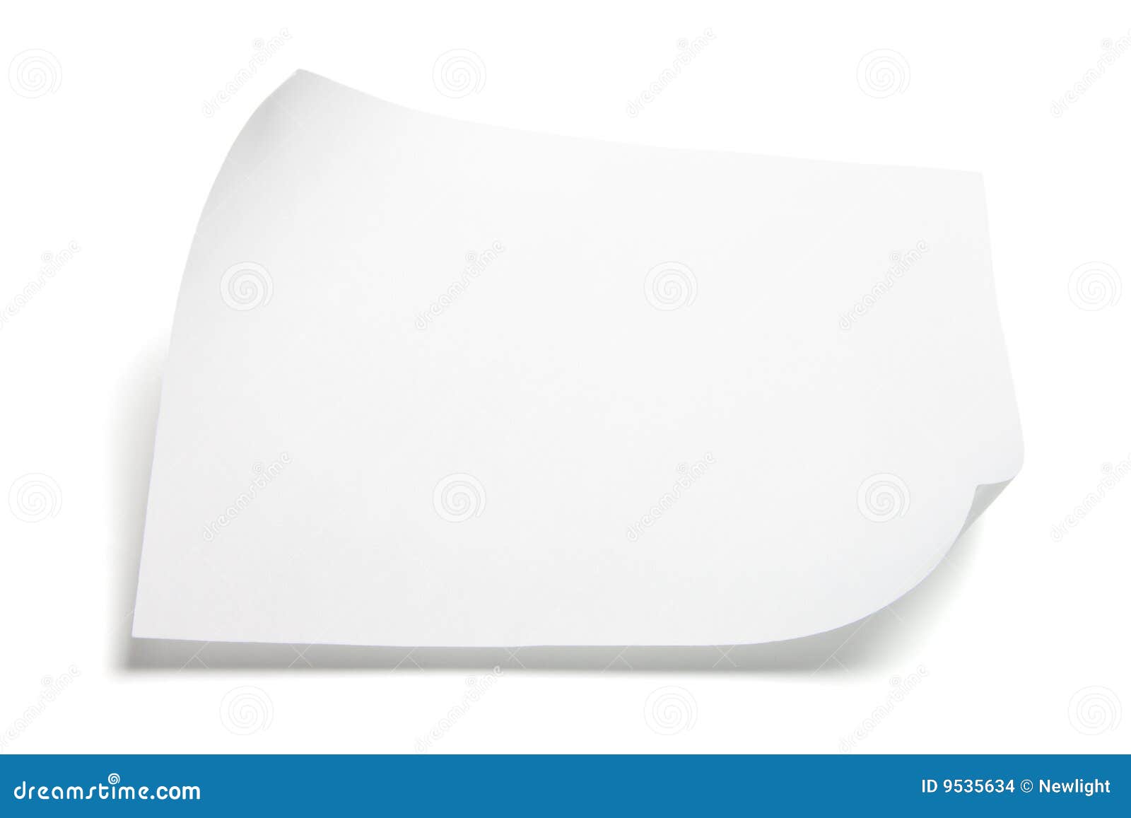 Piece of Paper stock photo. Image of copy, white, paper - 9535634