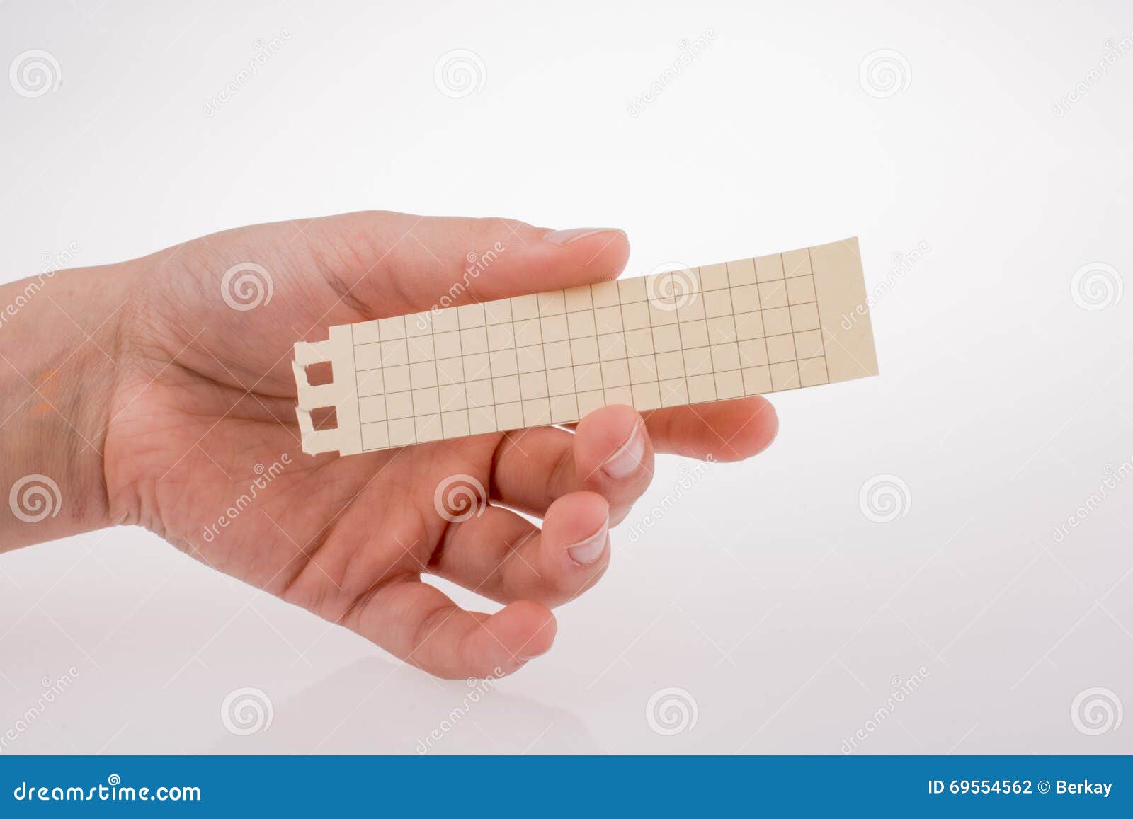 Piece of paper in hand stock photo. Image of message - 69554562