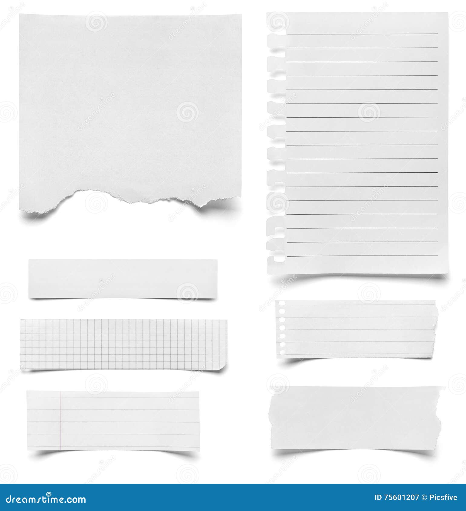 Piece of Paper Note Notepad Stock Image - Image of banner, office: 75601207