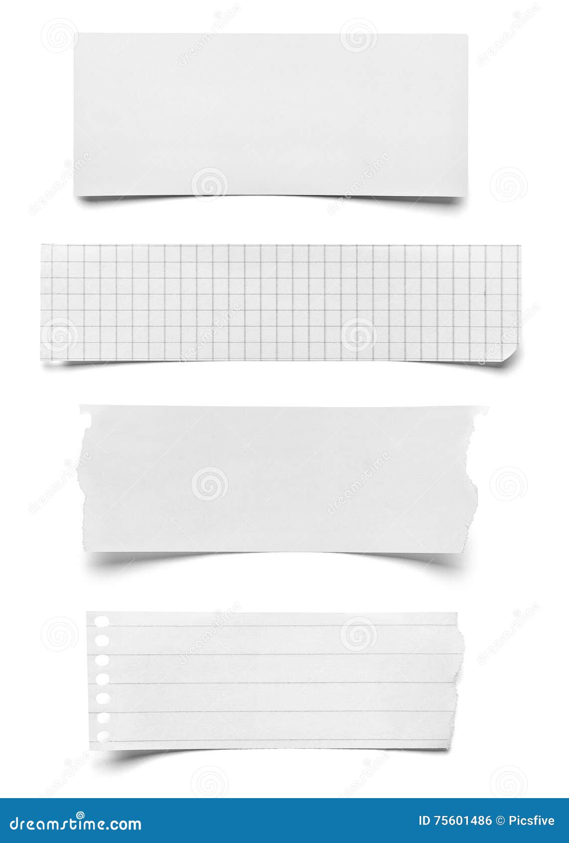 Piece of Paper Note Notepad Stock Photo - Image of message, banner ...