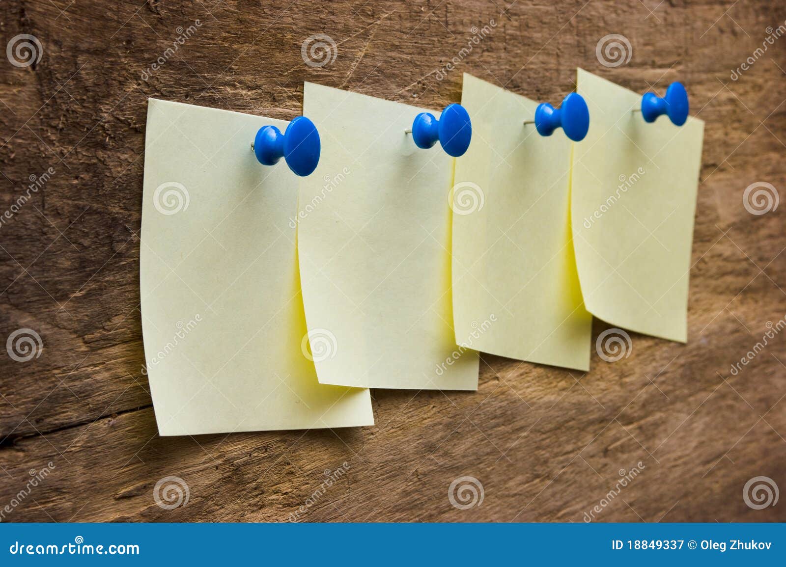 A Piece of Paper Pinned the Button Stock Image - Image of reminder ...
